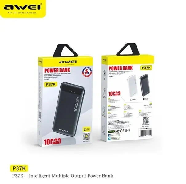 Awei P37K 10000mAh Fast Charging Power Bank best price BD